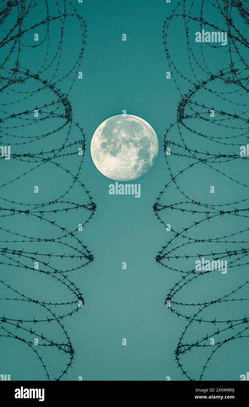 Moon fence hi-res stock photography and images - Alamy