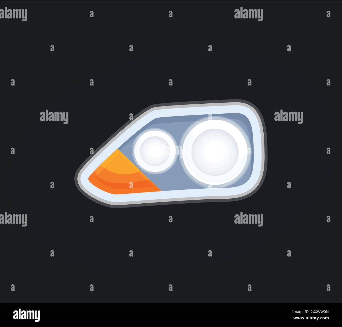 Headlights illuminating Cut Out Stock Images & Pictures - Alamy
