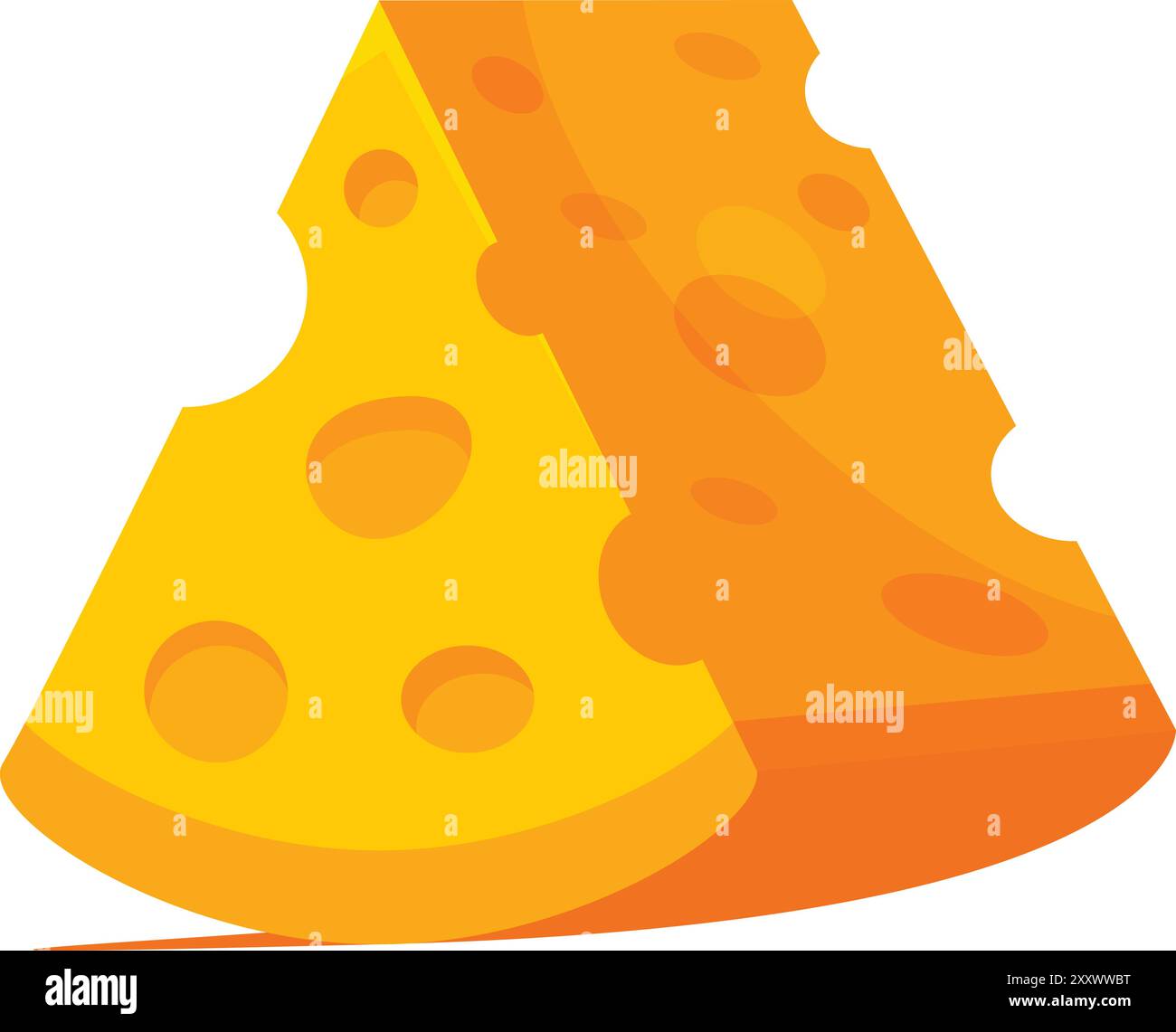 Cartoon piece of cheese being flipped over, perfect for representing ...