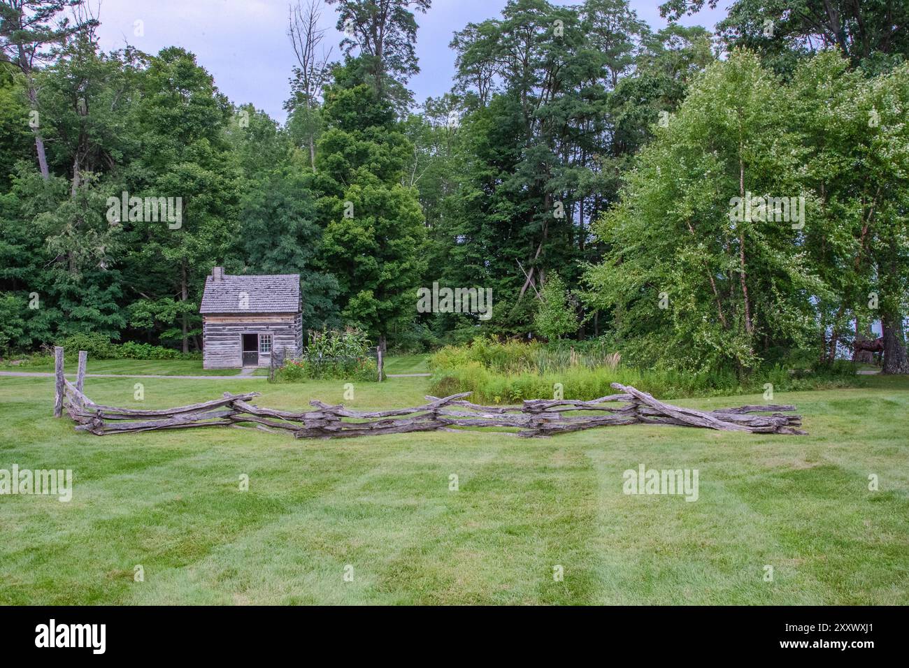 The Tonawanda Seneca Nation's log house built in the 1790's resides in ...