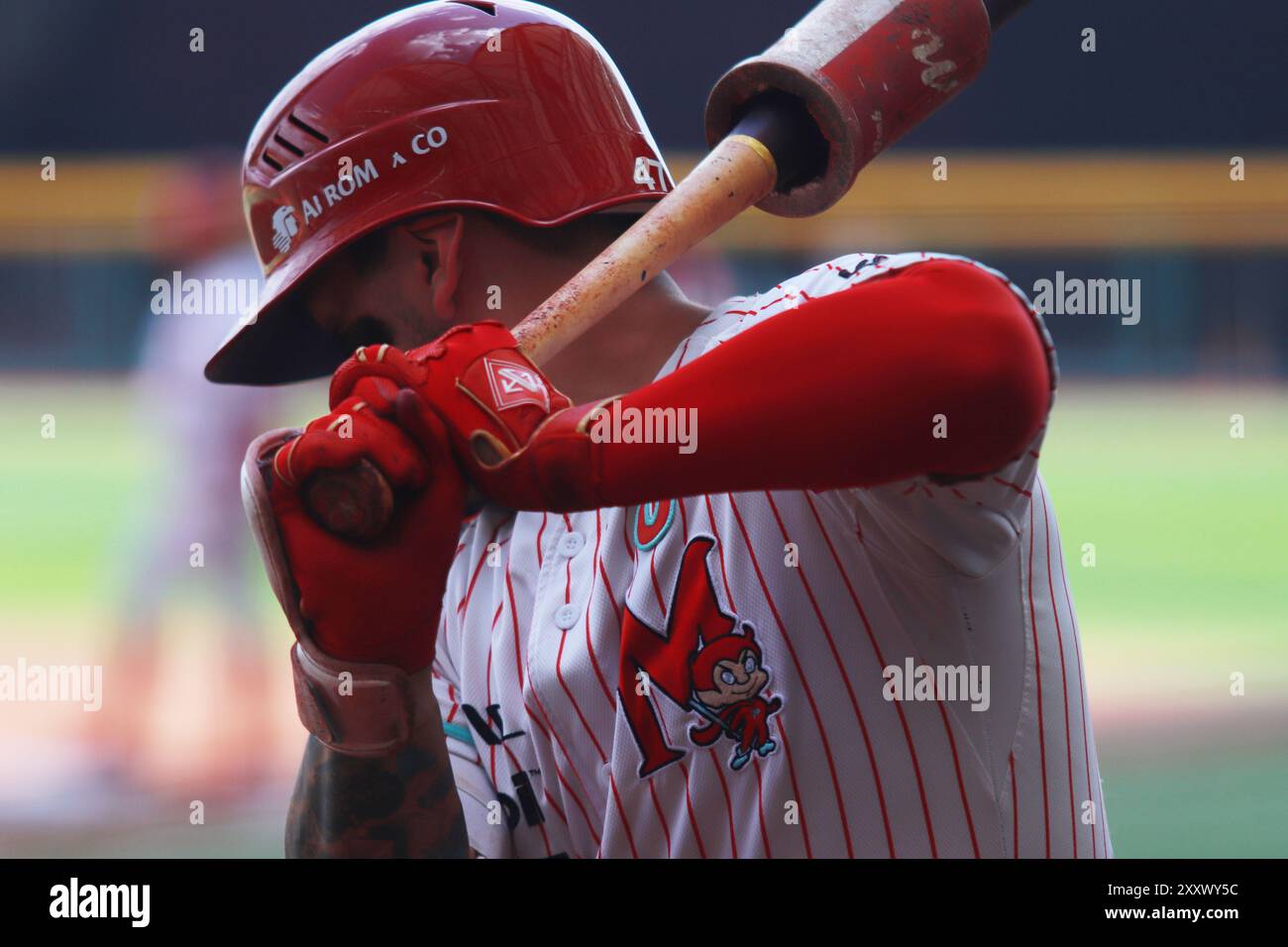 Mexico City, Mexico. 25th Aug, 2024. Juan Carlos Gamboa #47 of Diablos ...