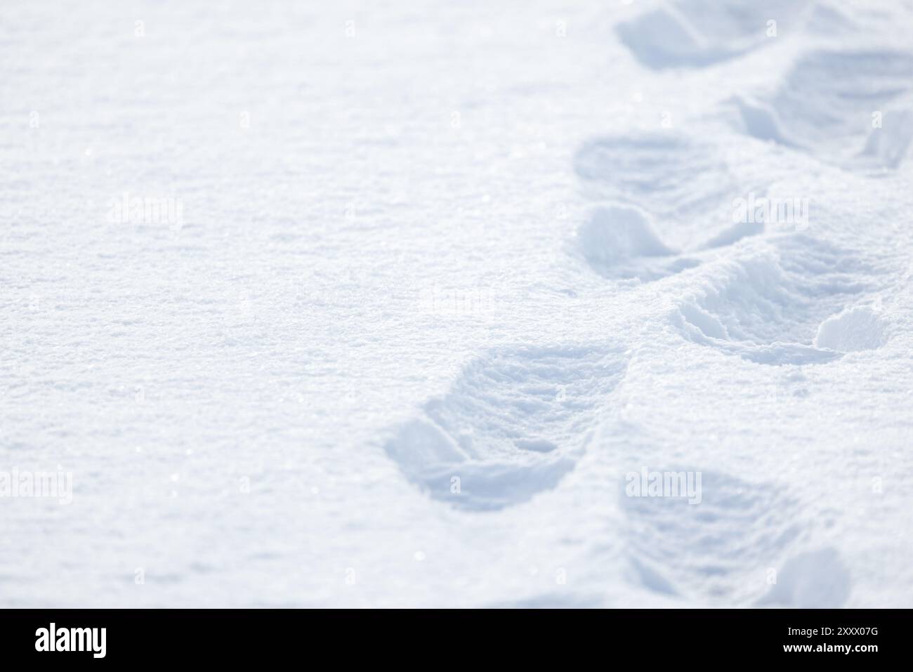 Boot footprints in the snow hi-res stock photography and images - Alamy