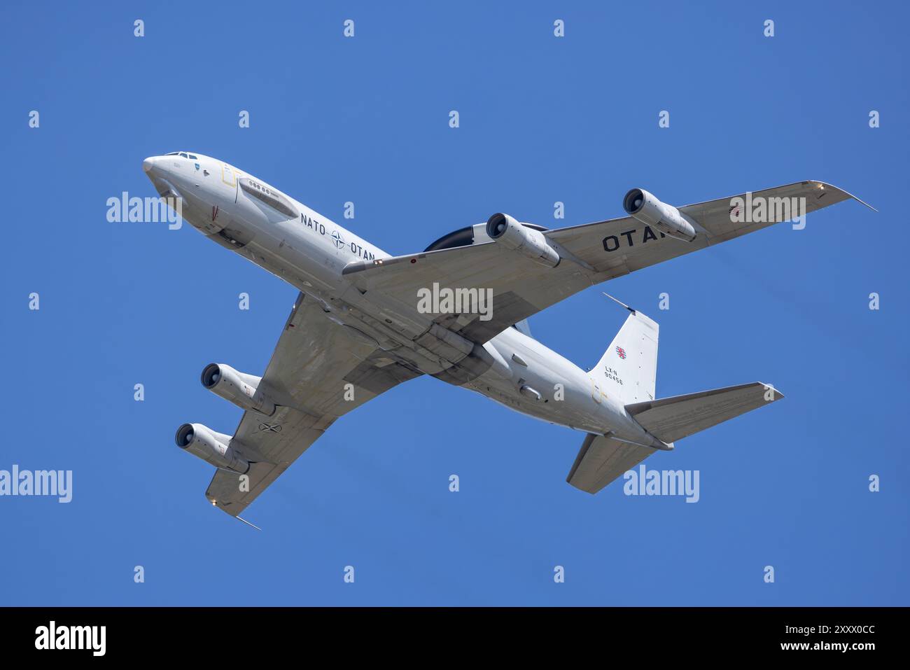 NATO Boeing E-3A Sentry flying on July 19th 2024 at RAF Fairford ...