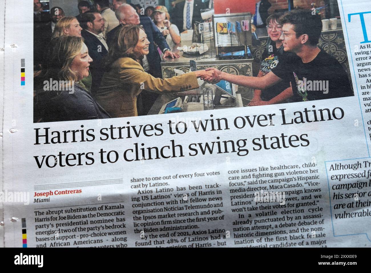 Kamala 'Harris strives to win over Latino voters to clinch swing states ...
