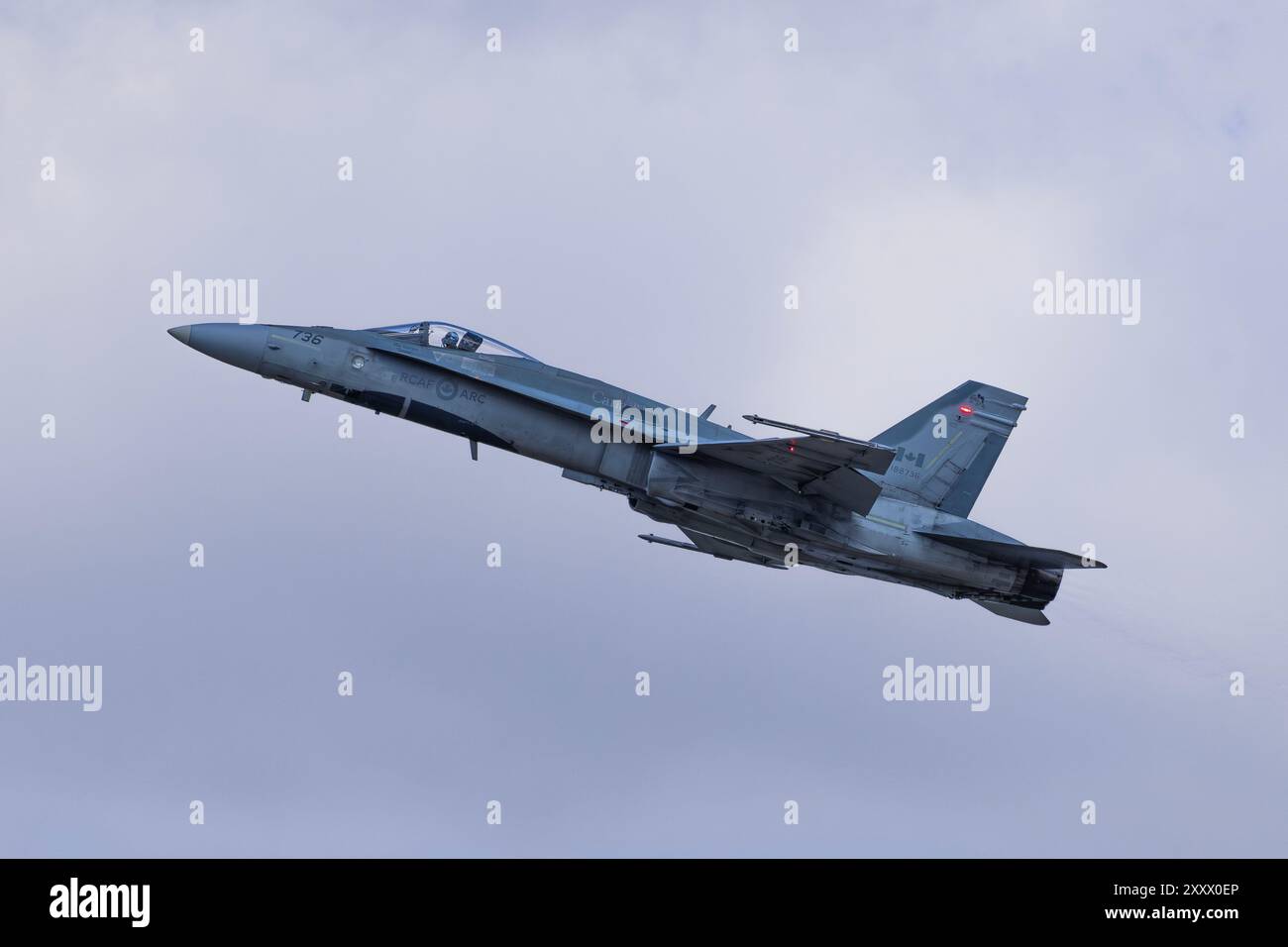 RCAF McDonnell Douglas CF-188 Hornet flying on July 19th 2024 at RAF ...
