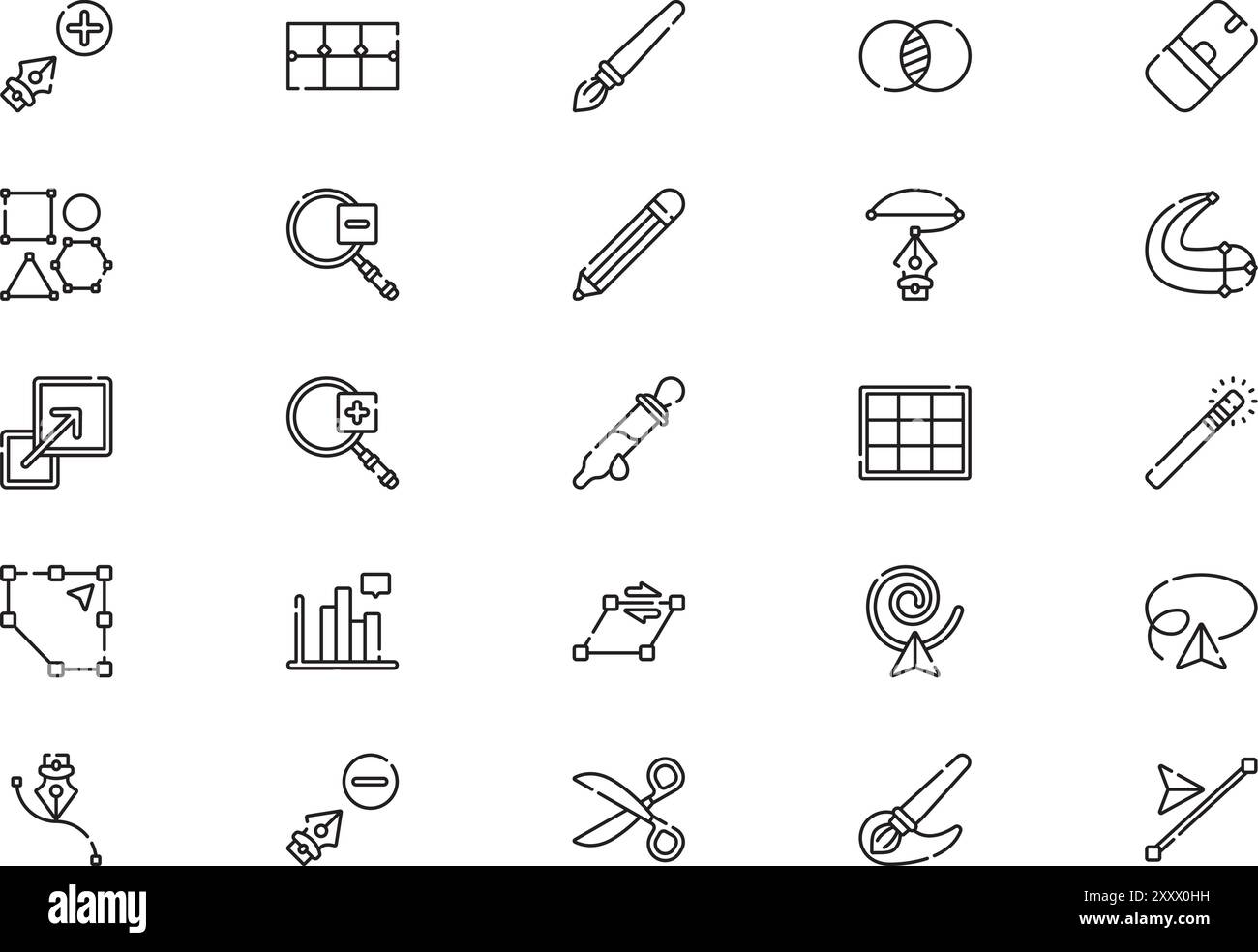 Vector edition icons collection is a vector illustration with editable ...