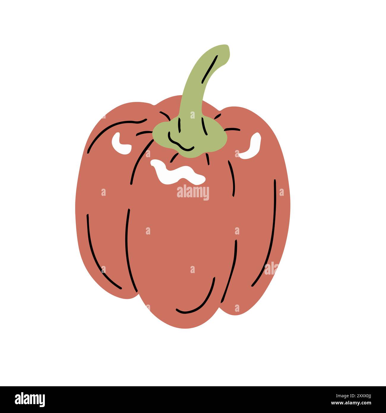Bell pepper icon flat Stock Vector Images - Alamy