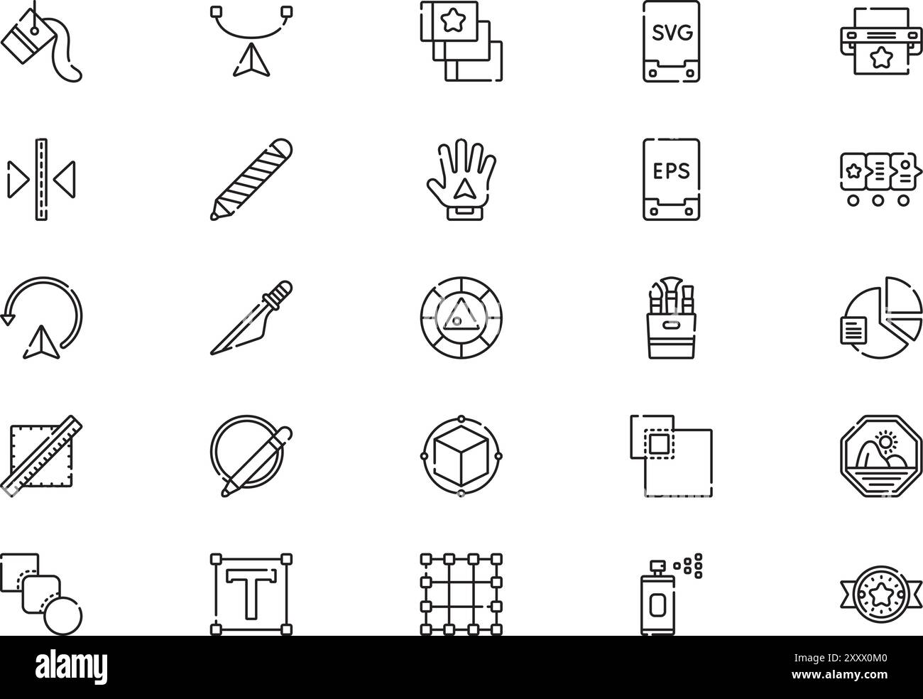 Vector edition icons collection is a vector illustration with editable ...