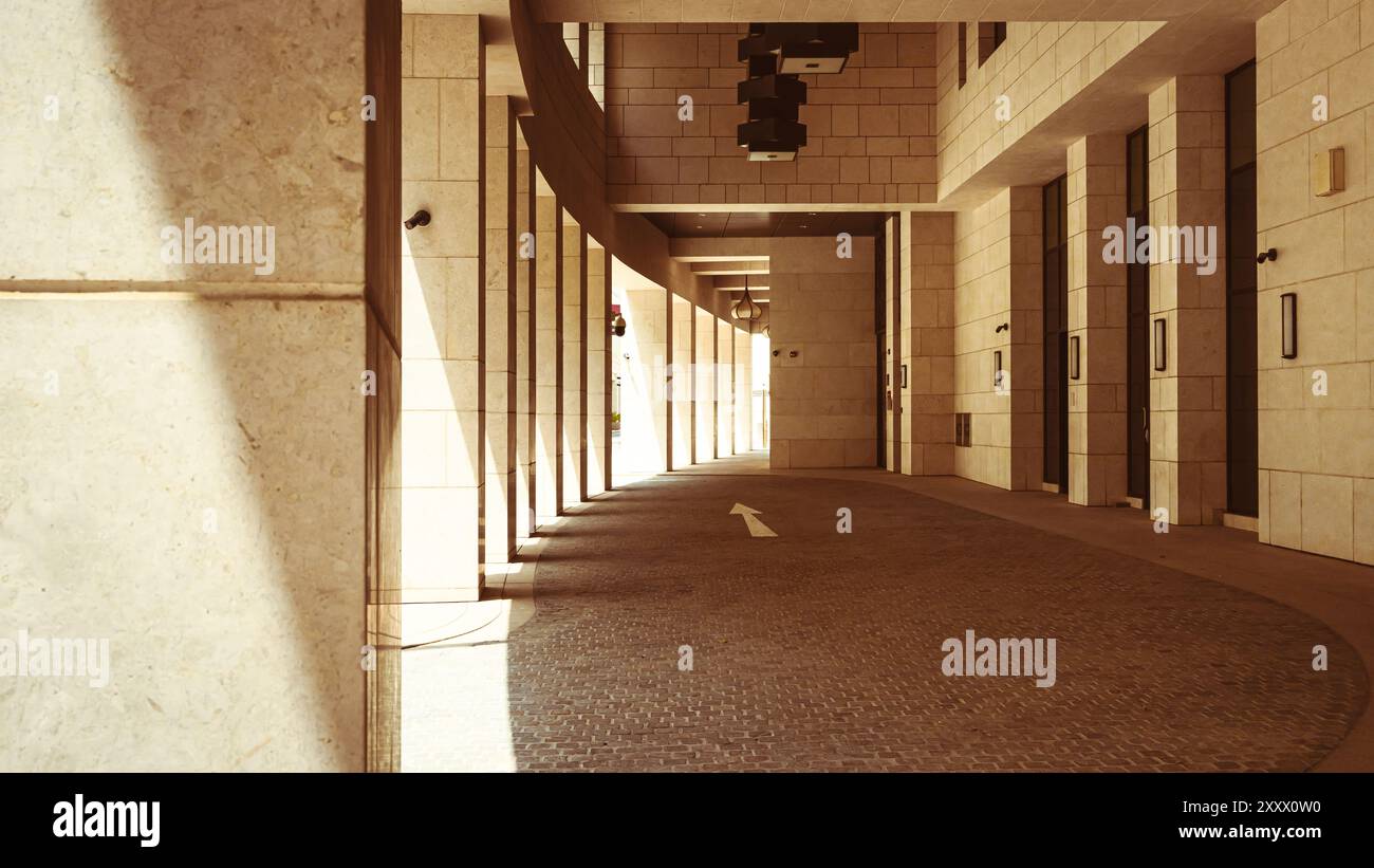 Modern city streets in the Doha city. High quality photo Stock Photo ...