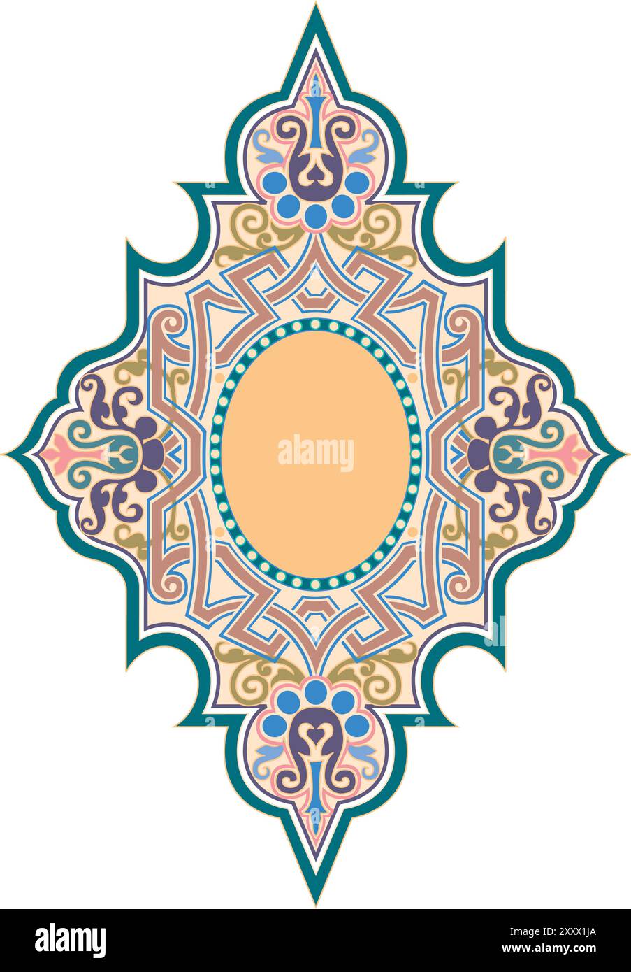 Decorative arabesque and ornamental mandala symbols set isolated vector ...