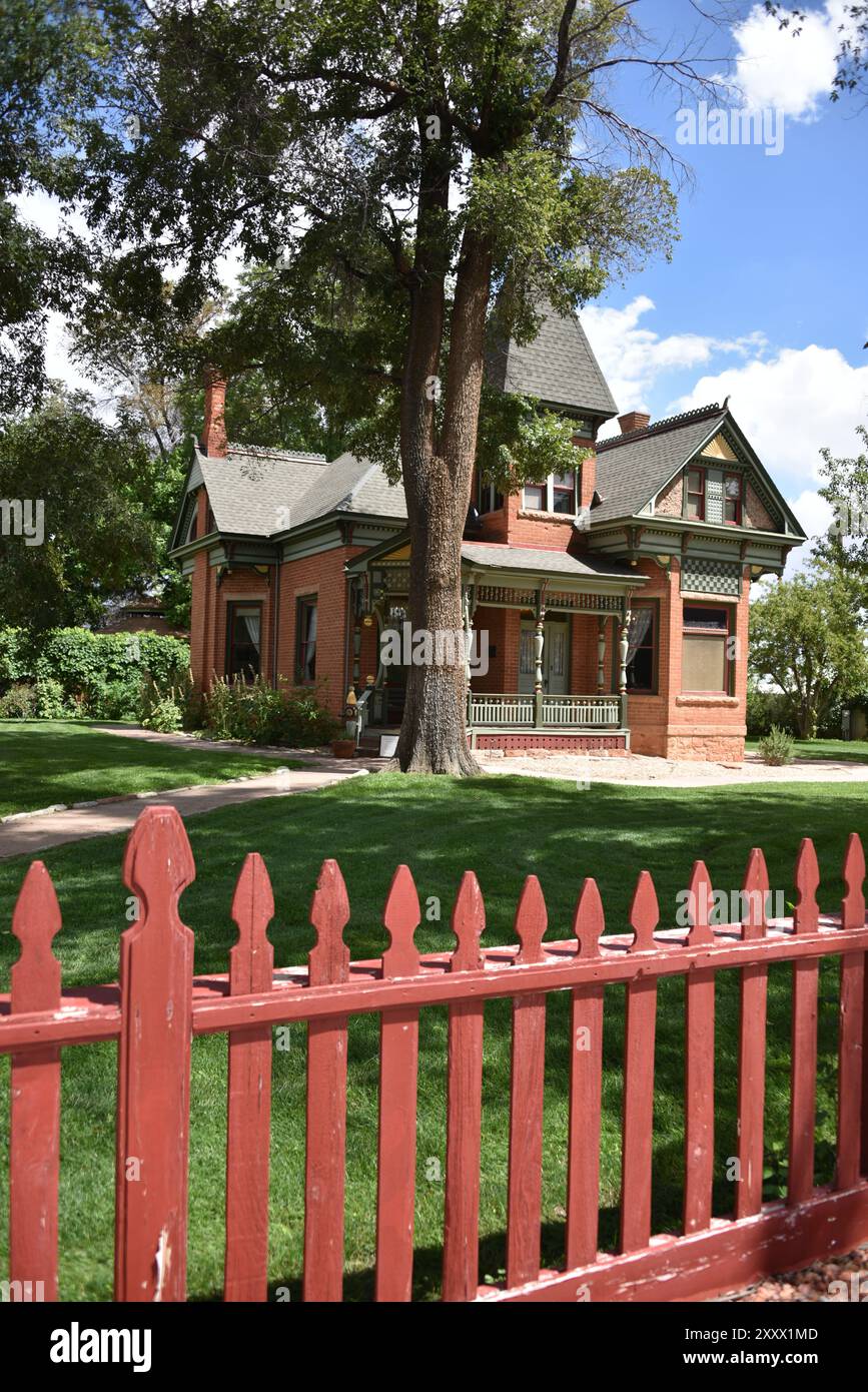Kanab, Utah. U.S.A.8/12/2024. The Kanab Heritage House Museum, also ...