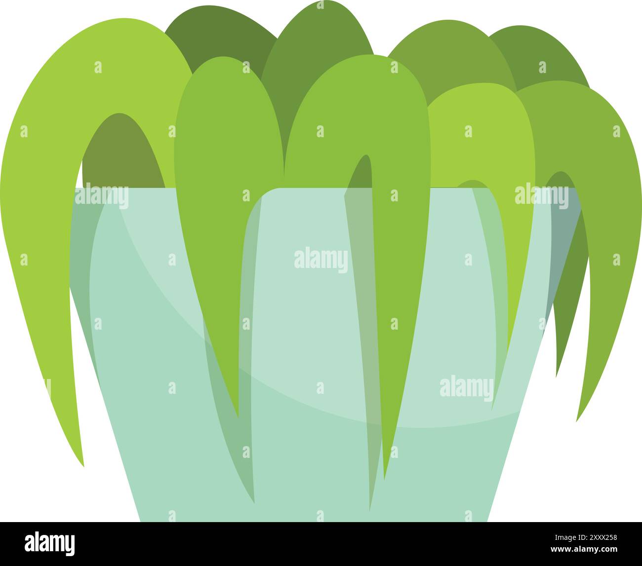 Leafy plant growing in Stock Vector Images - Alamy