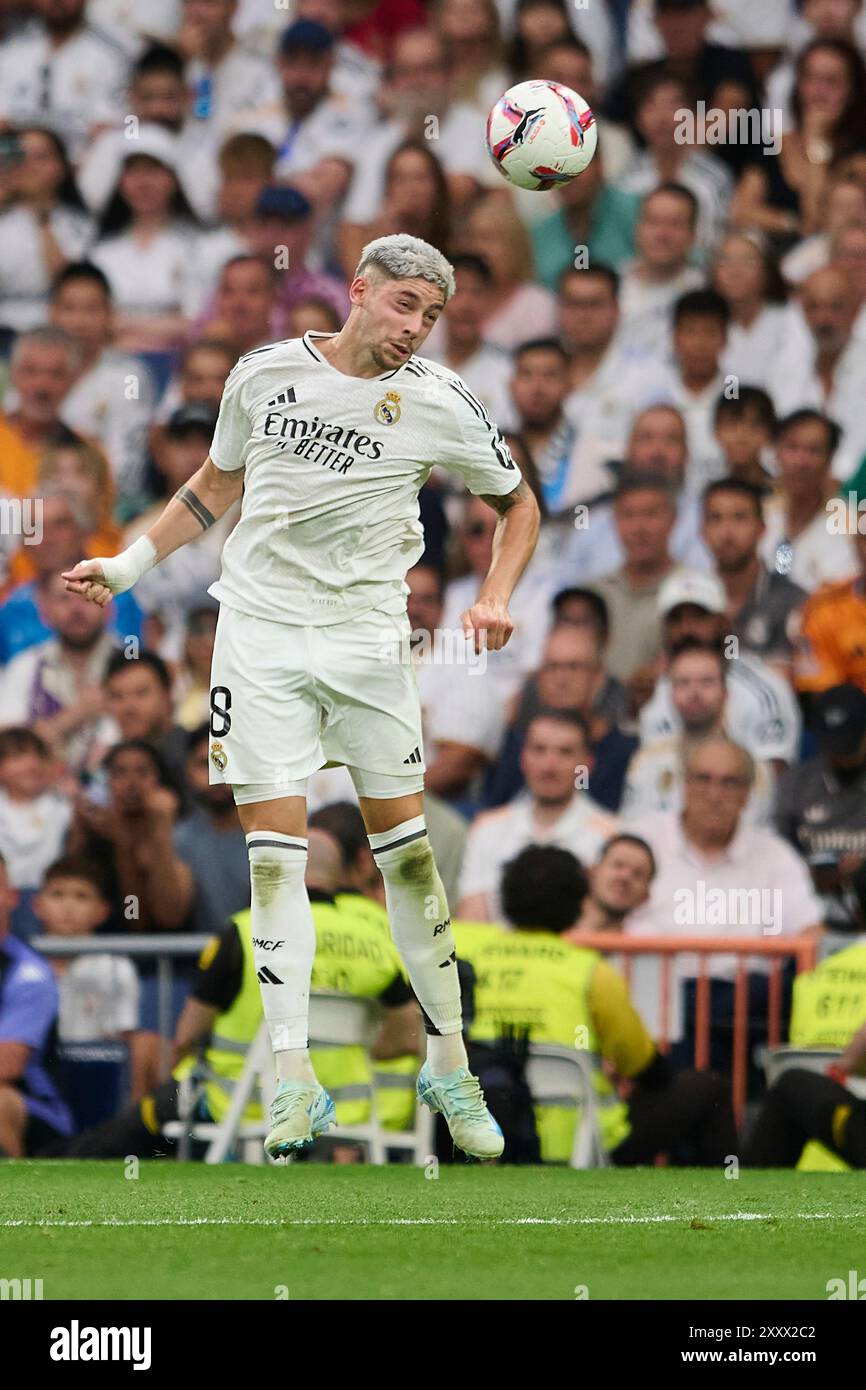 MADRID, SPAIN - AUGUST 26: Federico Valverde central midfield of Real ...
