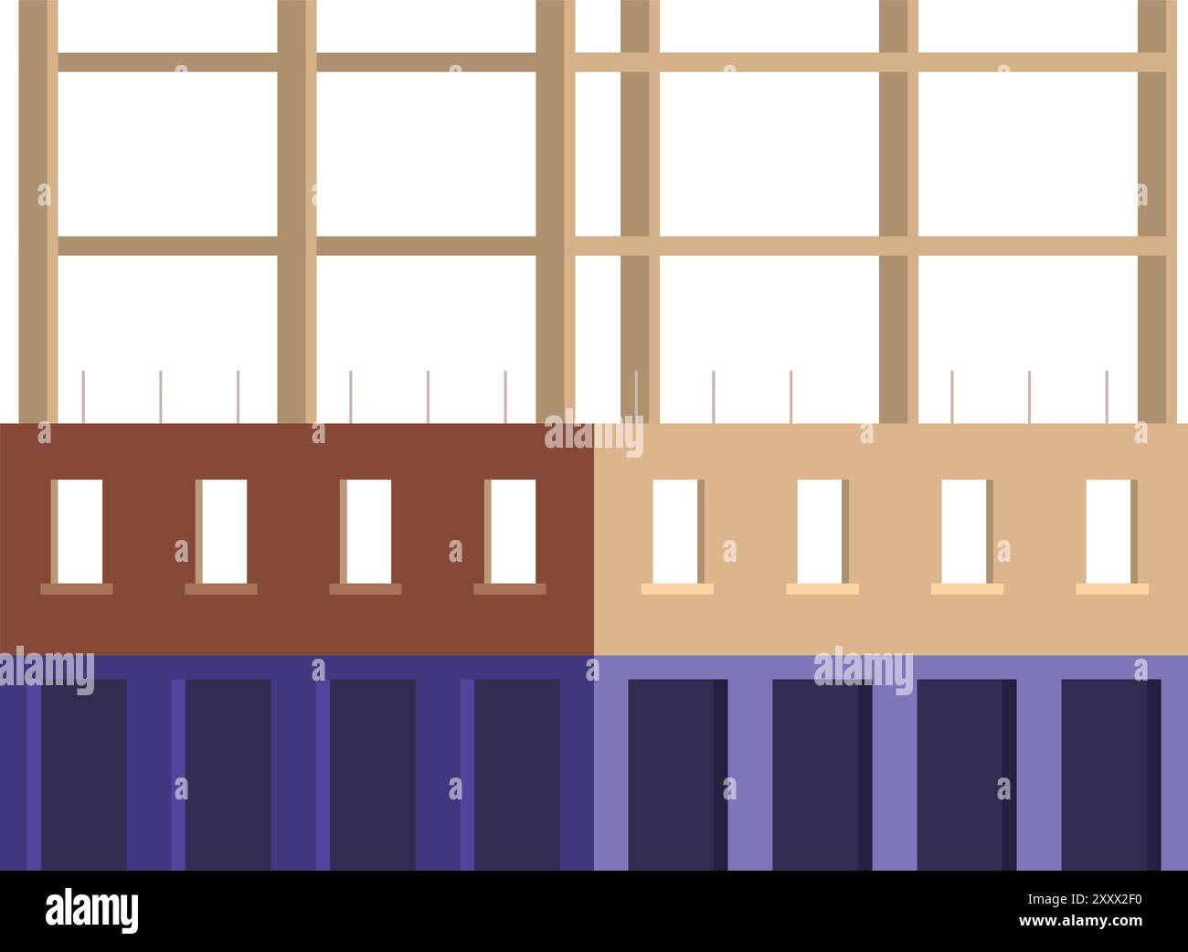 Exposed home brick wall Stock Vector Images - Alamy