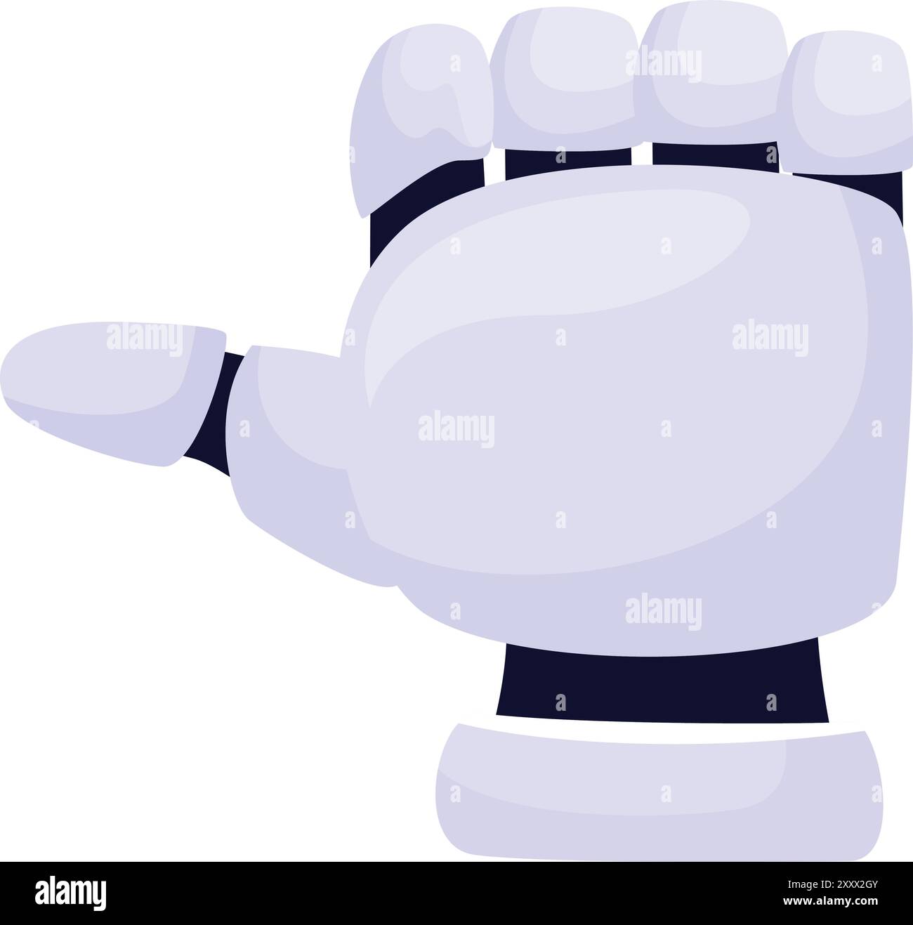 Robot ai hand pointing Cut Out Stock Images & Pictures - Alamy