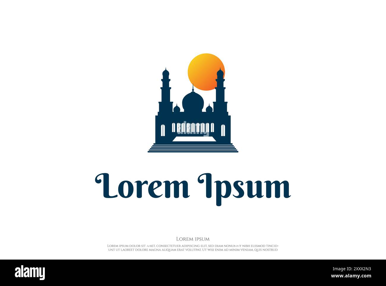 Simple mosque silhouette hi-res stock photography and images - Alamy