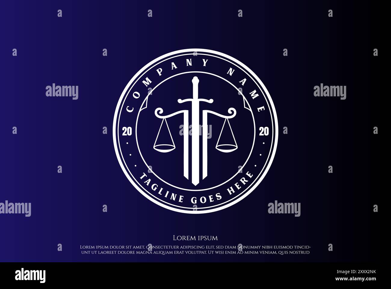 Vintage Retro Sword Blade with Scale for Attorney Justice Law Logo ...