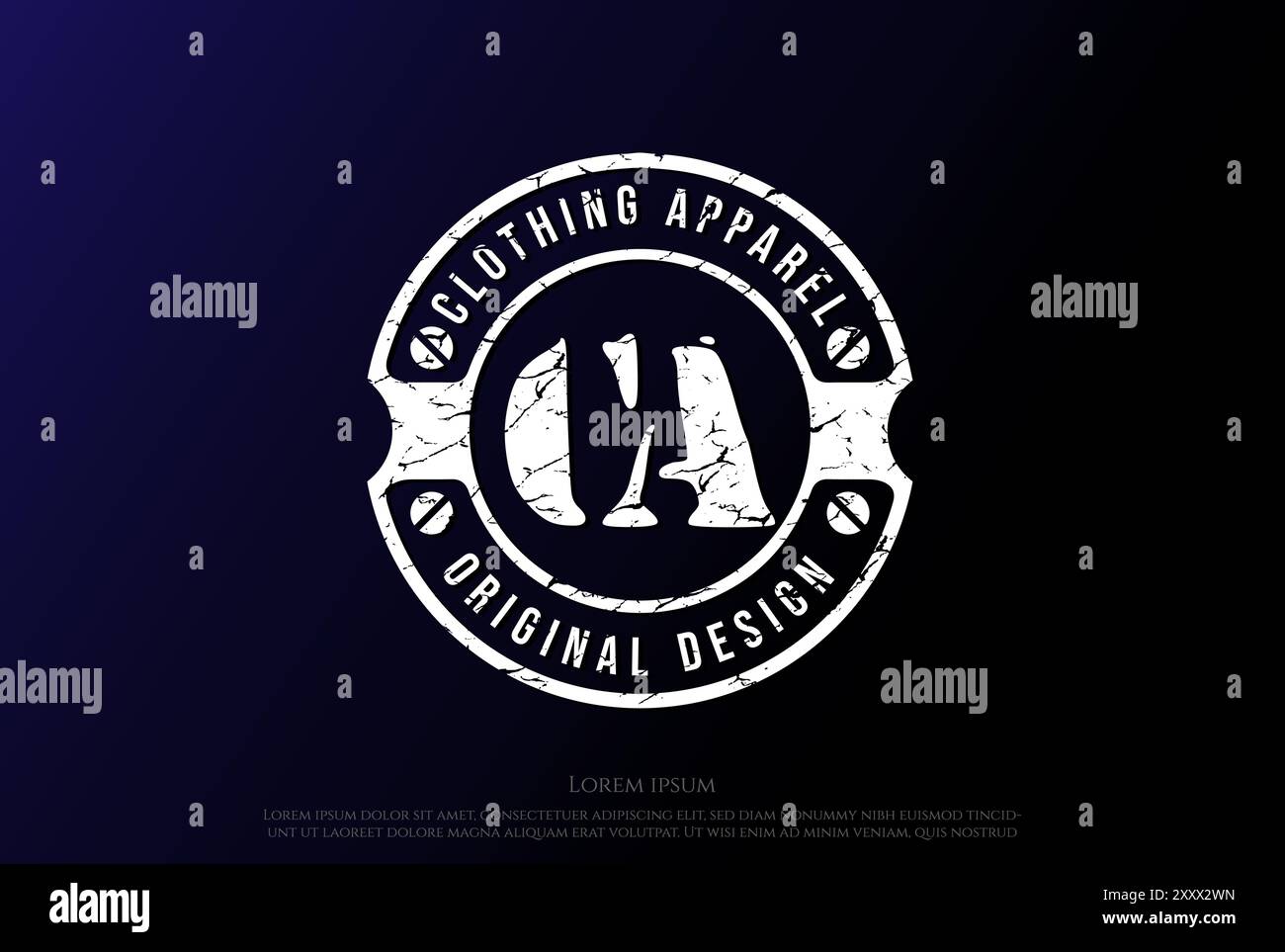 Vintage Badge Emblem Label Stamp for Clothing Apparel Logo Design ...