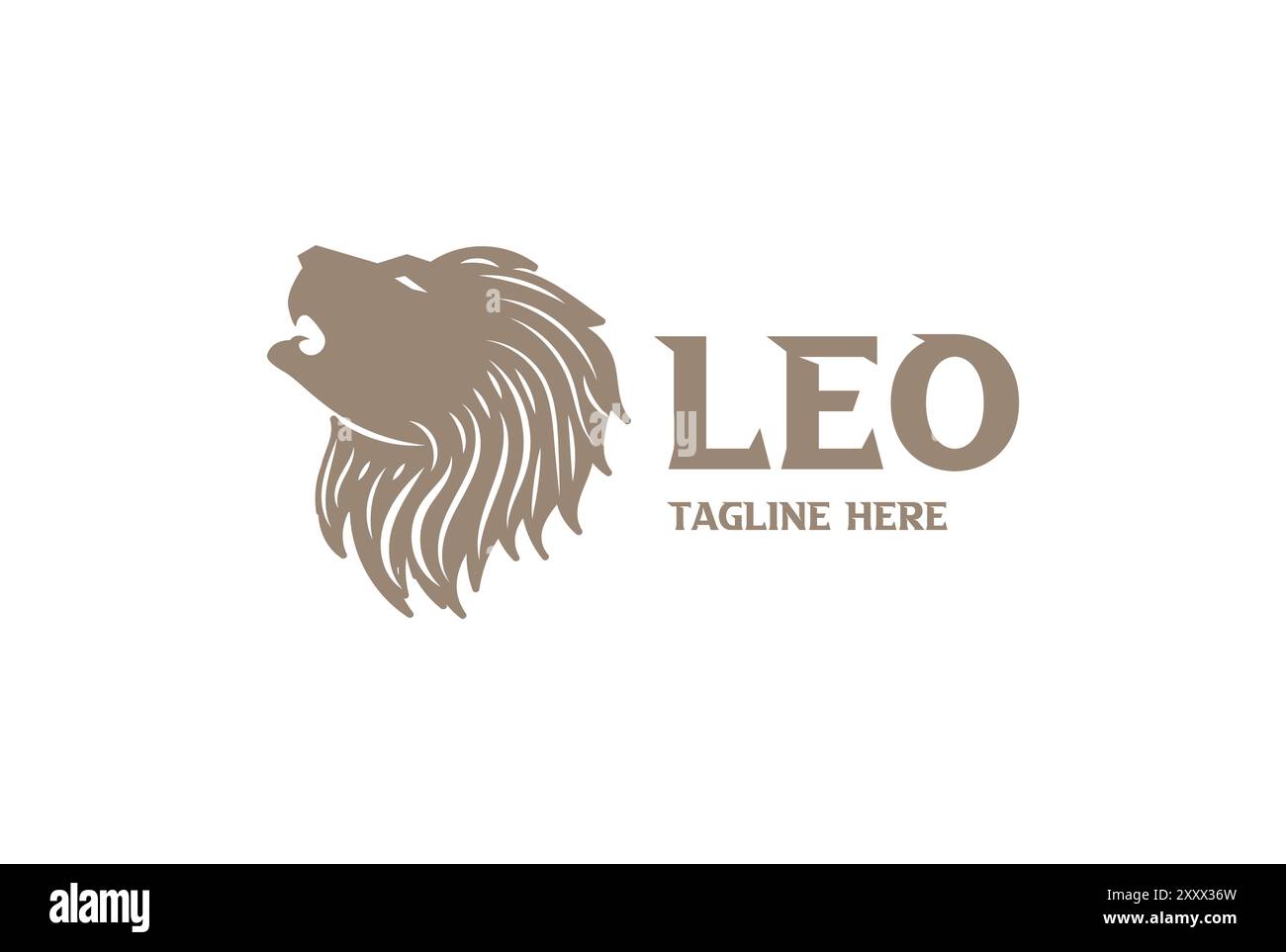 Angry Roaring Leo Lion Head Logo Design Vector Stock Vector Image & Art ...