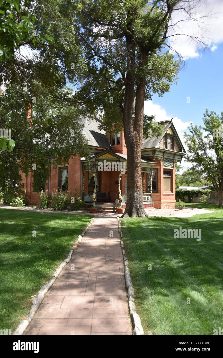 Kanab, Utah. U.S.A.8/12/2024. The Kanab Heritage House Museum, also ...
