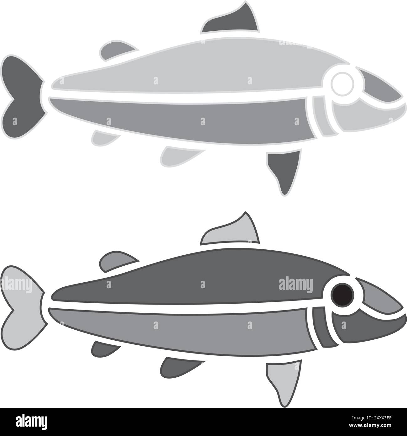 old world Vintage ornament Fish Celtic decorative isolated vector ...