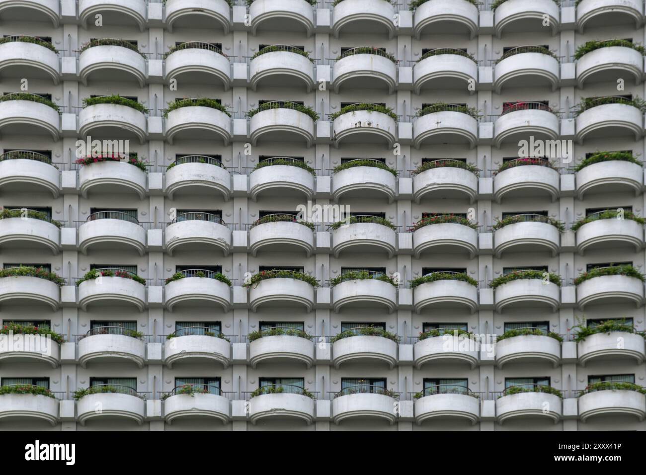Close-up of contemporary glass building facades with reflections ...