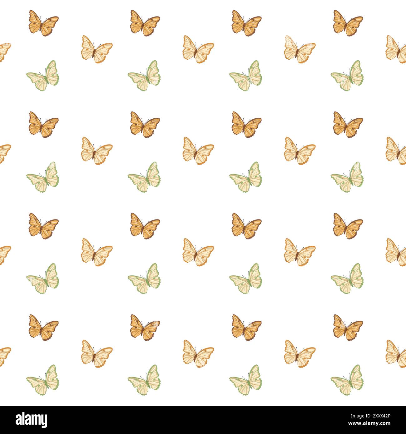 Butterflies illustration print Cut Out Stock Images & Pictures - Alamy