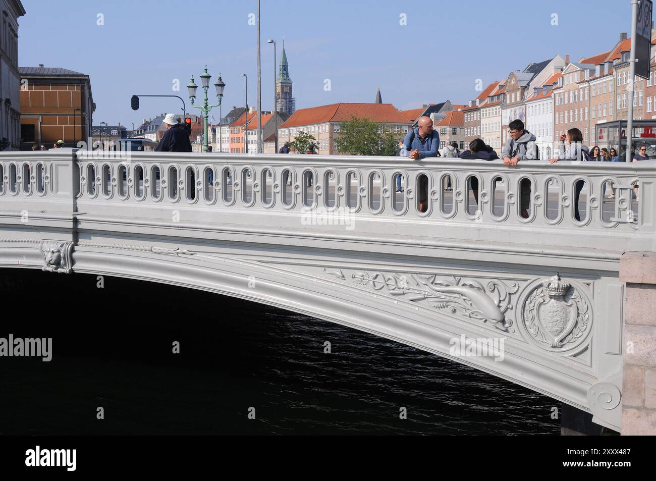 Copenhagen/ Denmark/26 August 2024/ View of hojbro bridge in danish ...