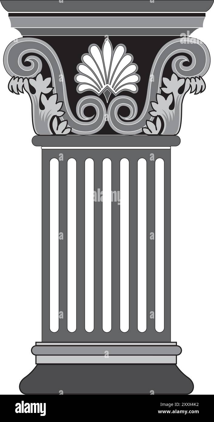 White marble pillars Cut Out Stock Images & Pictures - Alamy