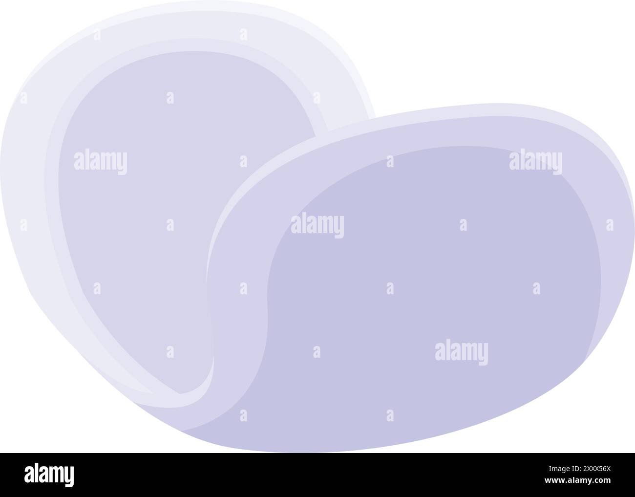 Abstract design with a light blue shape forming a heart Stock Vector ...