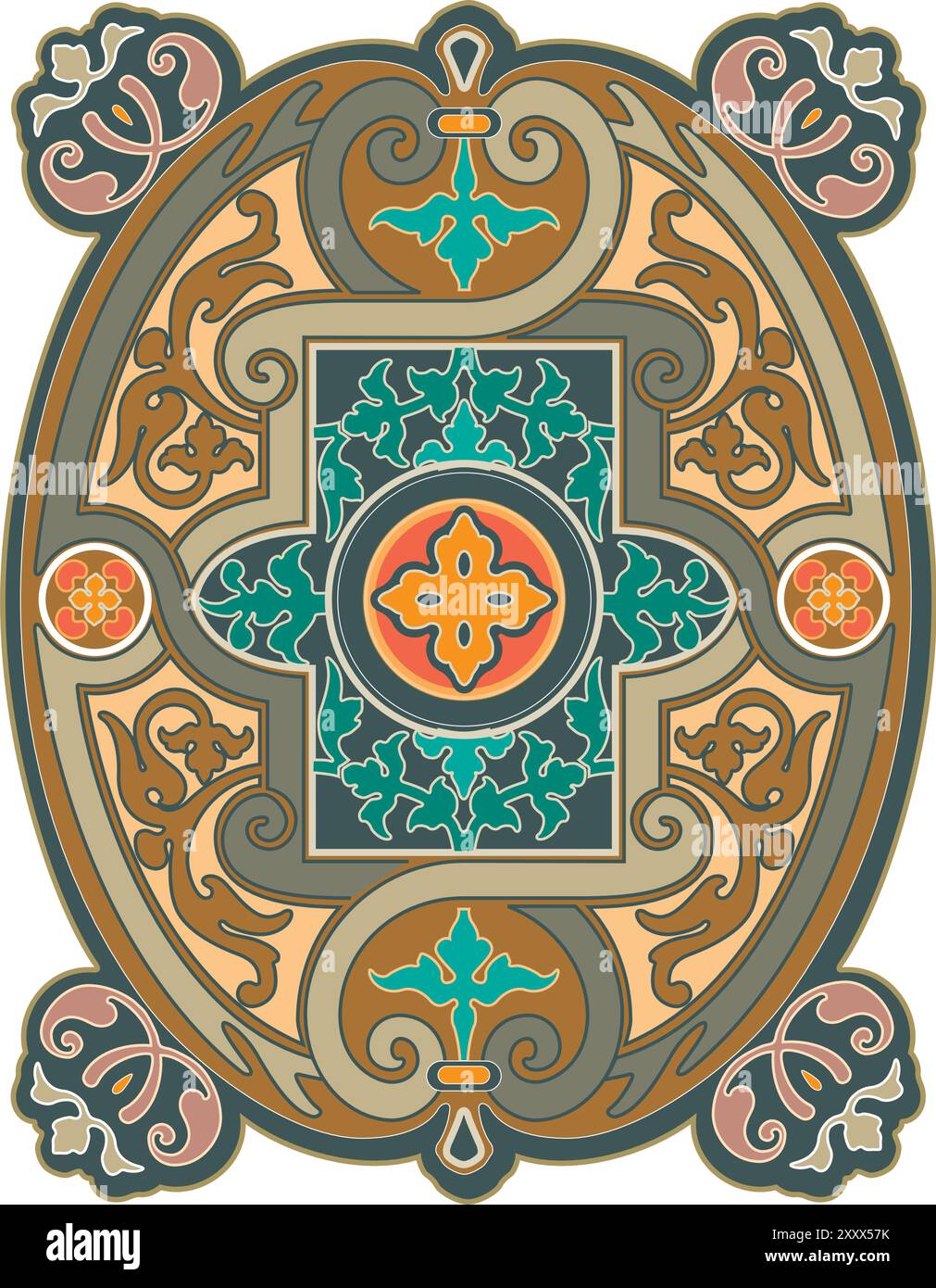 Vintage floral classic calligraphic retro vignette scroll frames ...