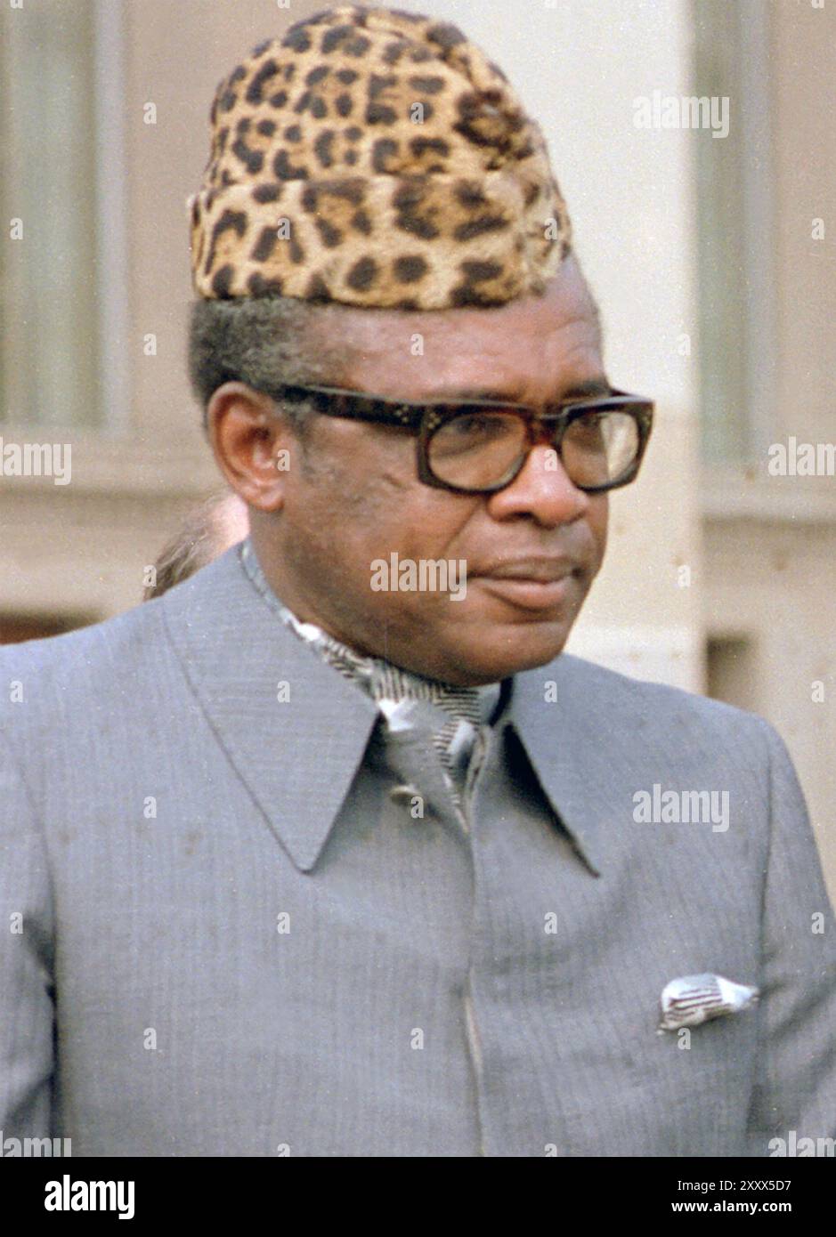 MOBUTU SESE SEKO (1930-1997) as President of Zaire in 1983 Stock Photo ...