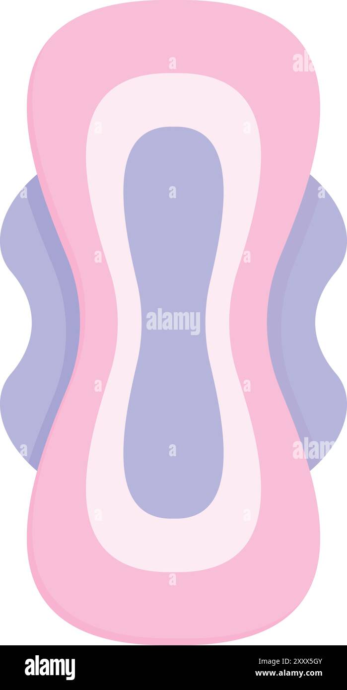 Pastel colored feminine hygiene product representing menstrual cycle ...