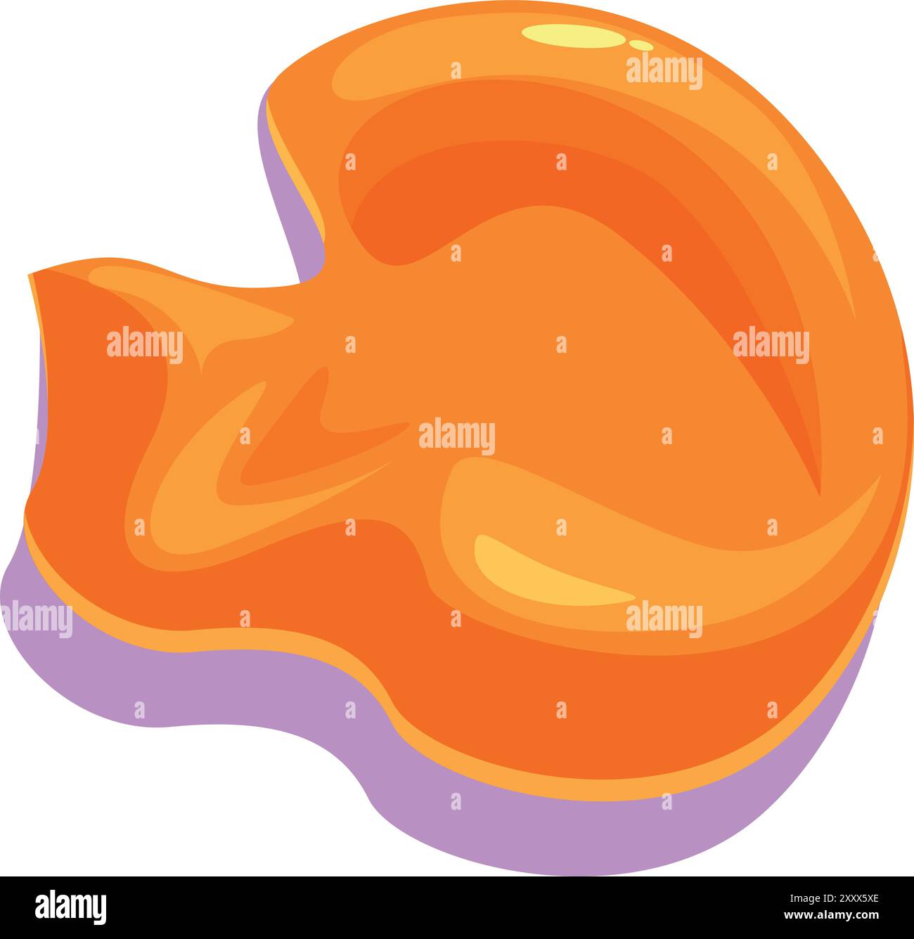 Amorphous orange shape is spreading, with a shadow effect Stock Vector ...