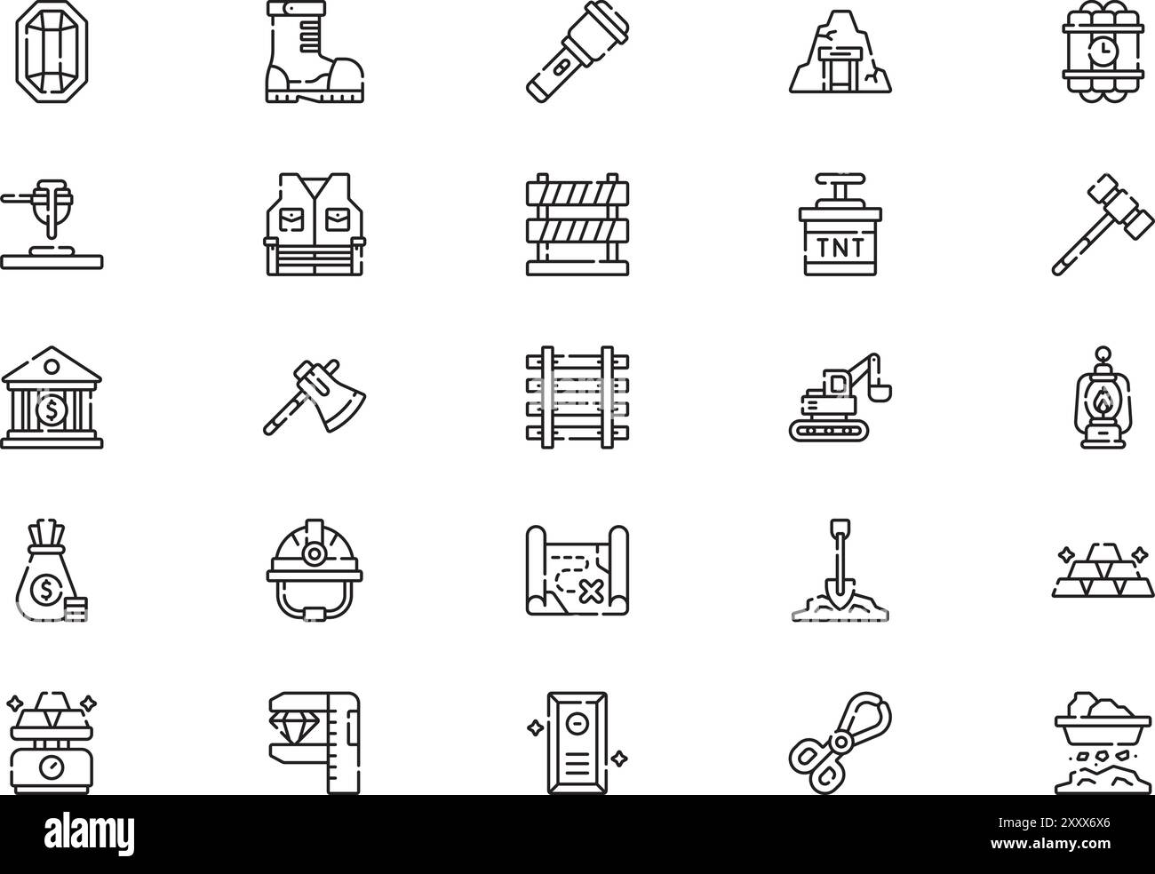 Gold icons collection is a vector illustration with editable stroke ...