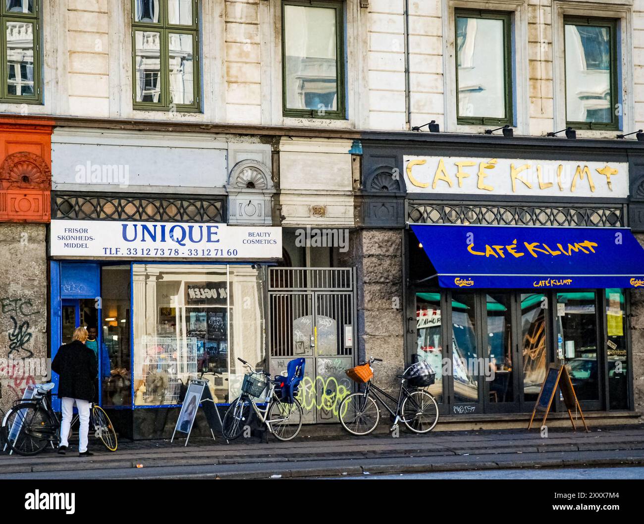Modern street in Copenhagen, Denmark Stock Photo - Alamy