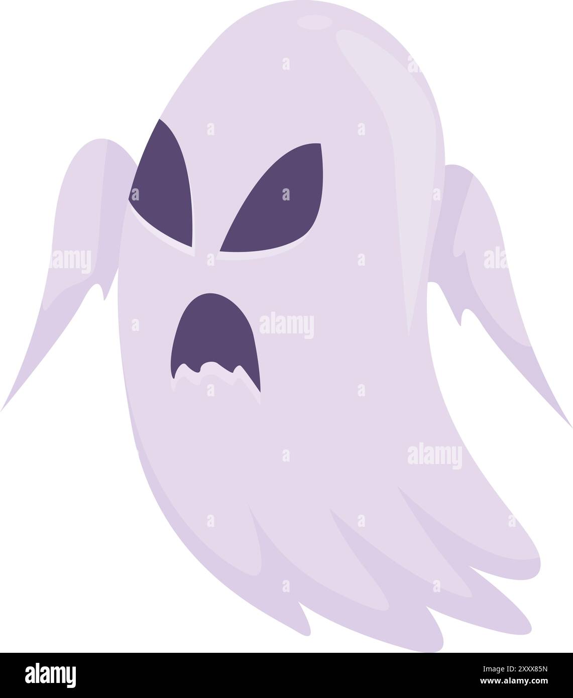 Cartoon ghost with a mischievous grin, perfect for halloween projects ...