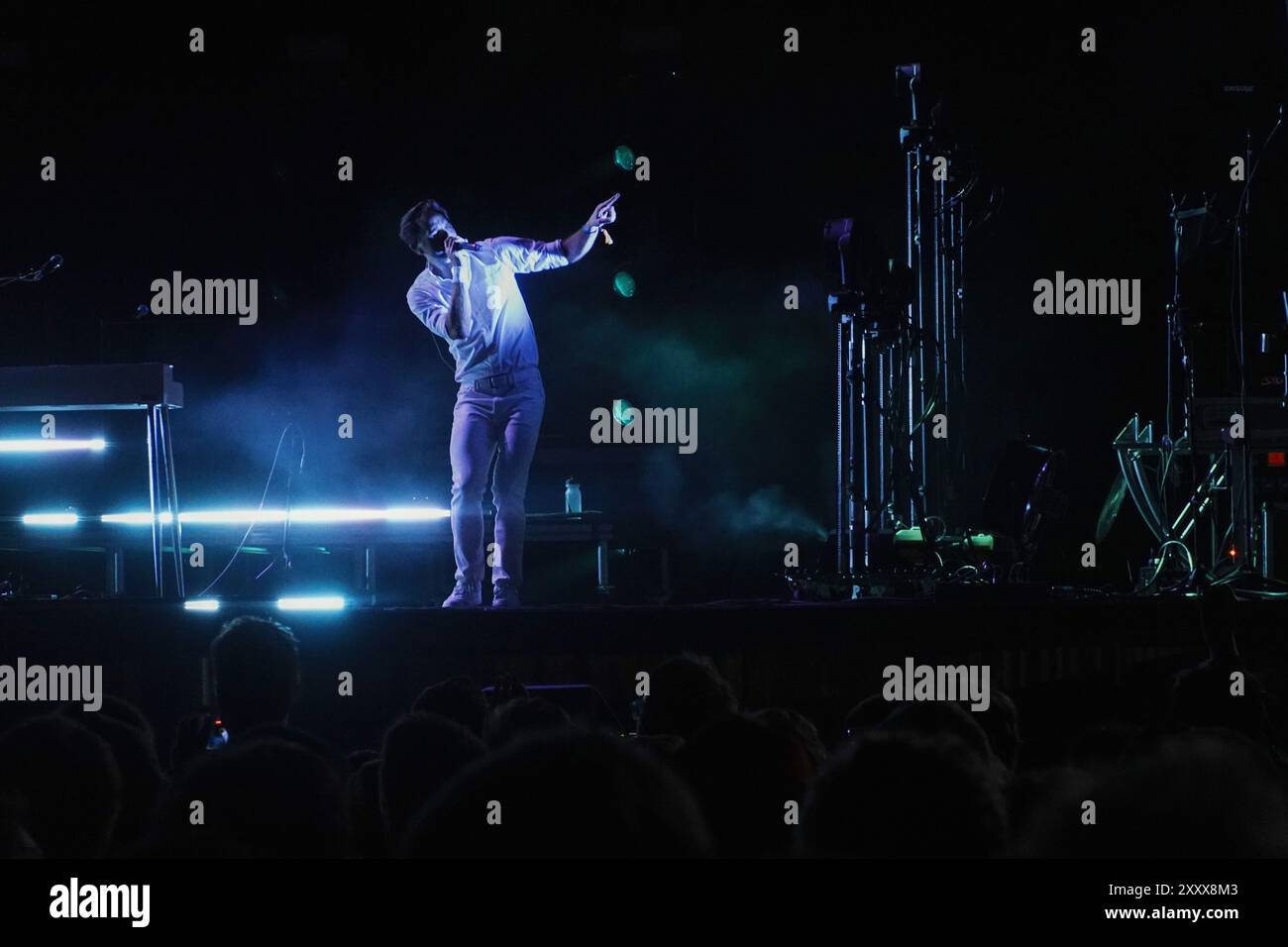 The Postal Service band performing in London at the All Points East ...