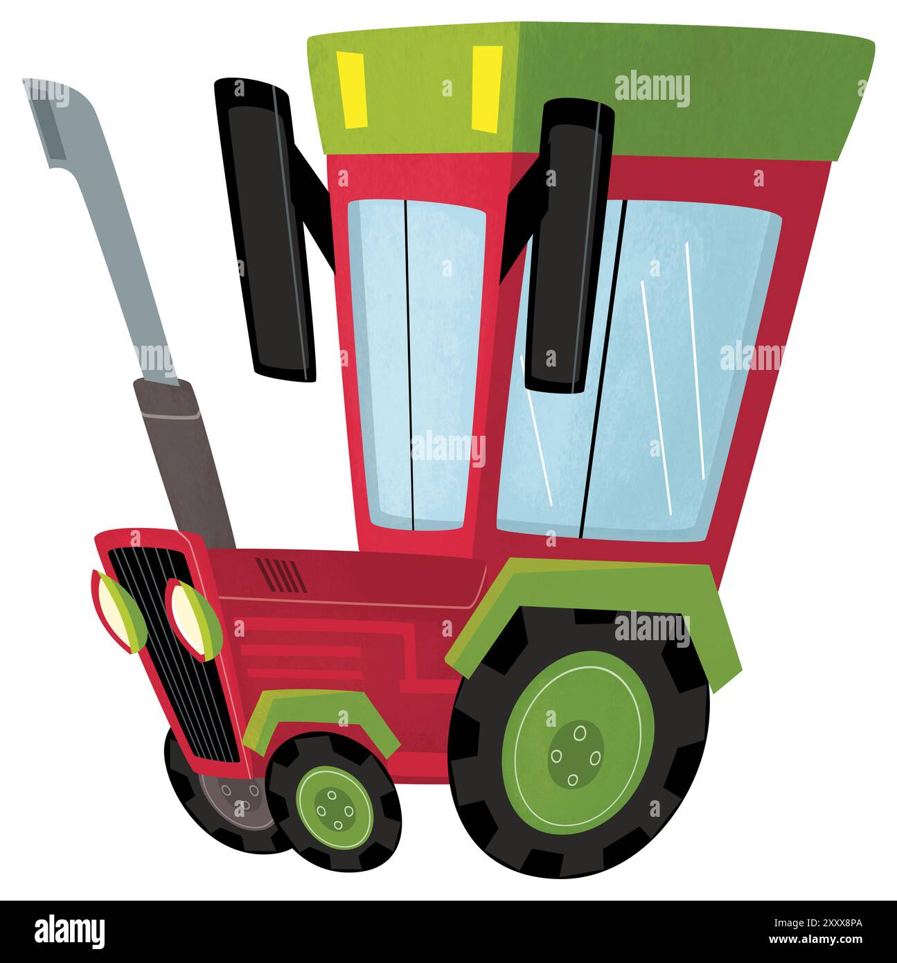 cartoon farm ranch car farm ranch vehicle tractor transportation ...