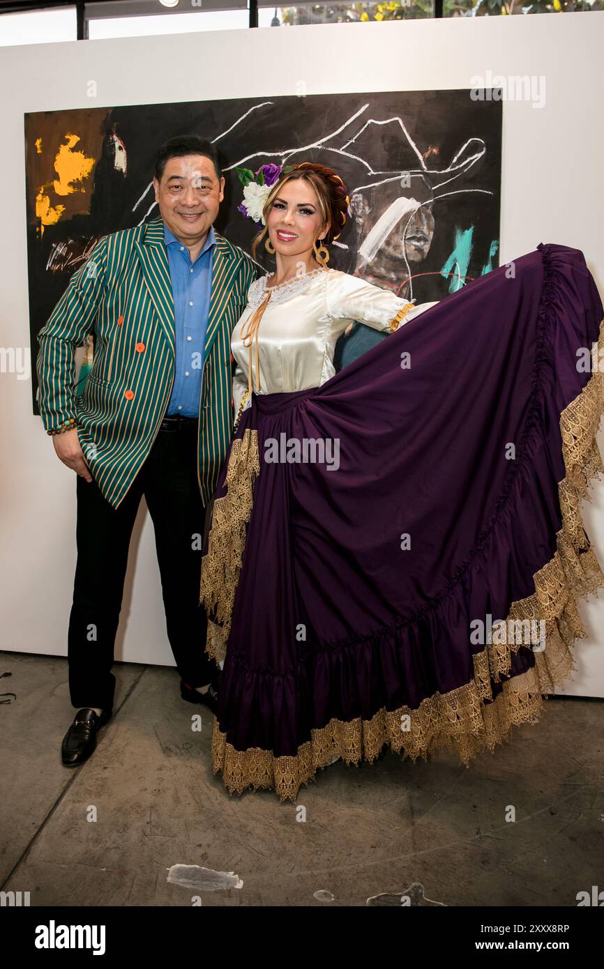 Joey Zhou TV host and founder of Los Angeles Beverly Arts (LABA) with ...