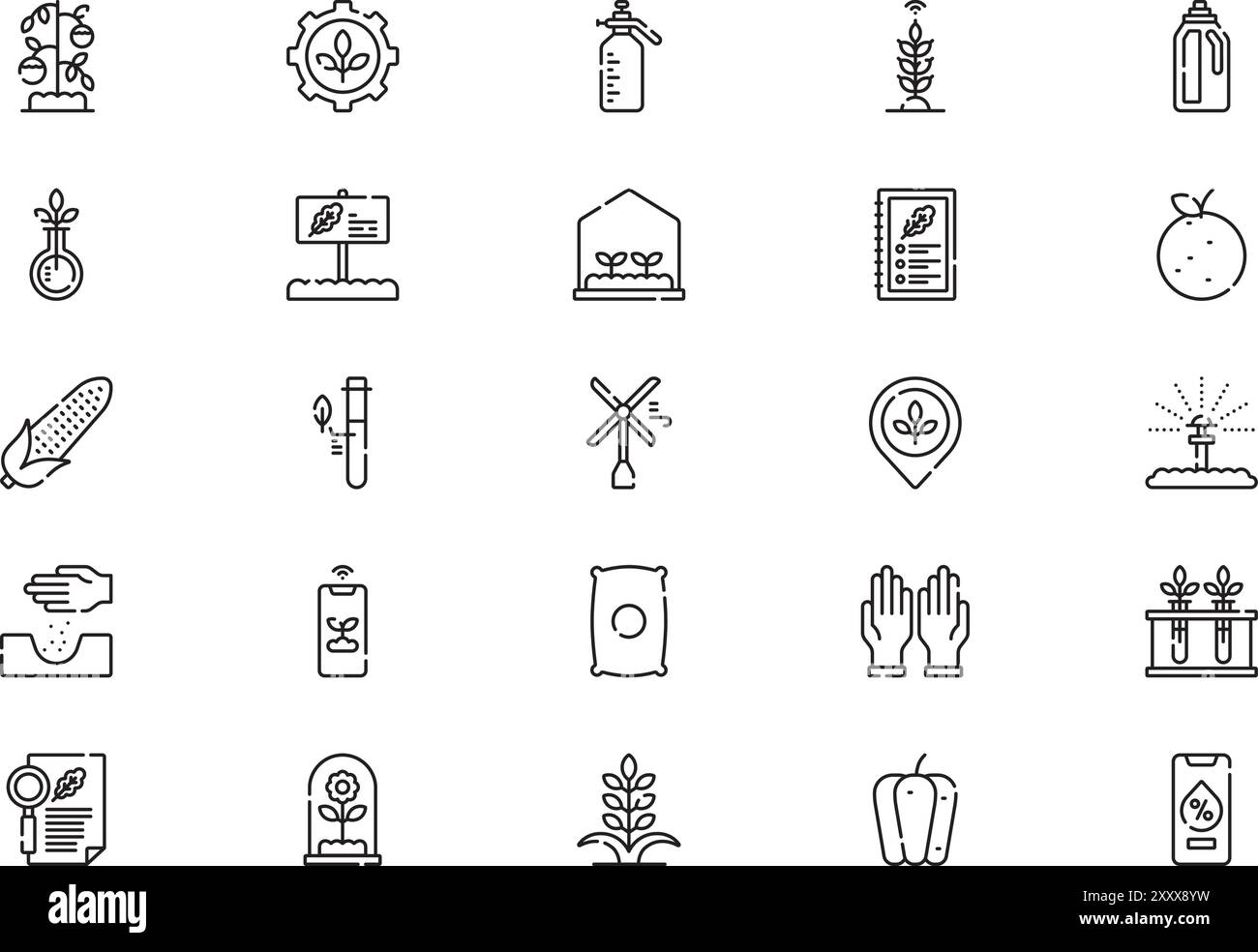 Horticulture icons Stock Vector Images - Alamy