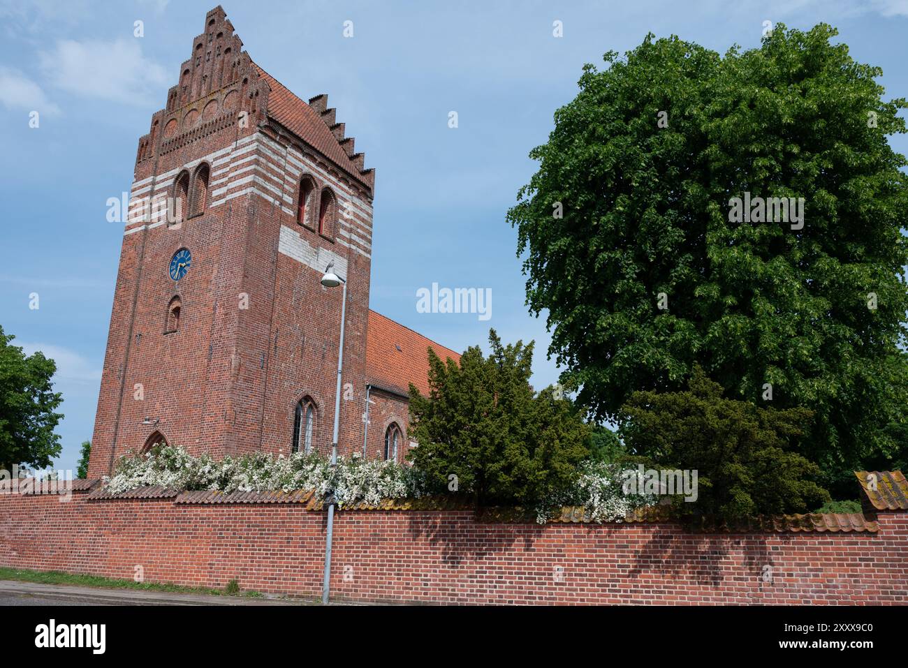 Church of town of Faxe in Denmark Stock Photo - Alamy