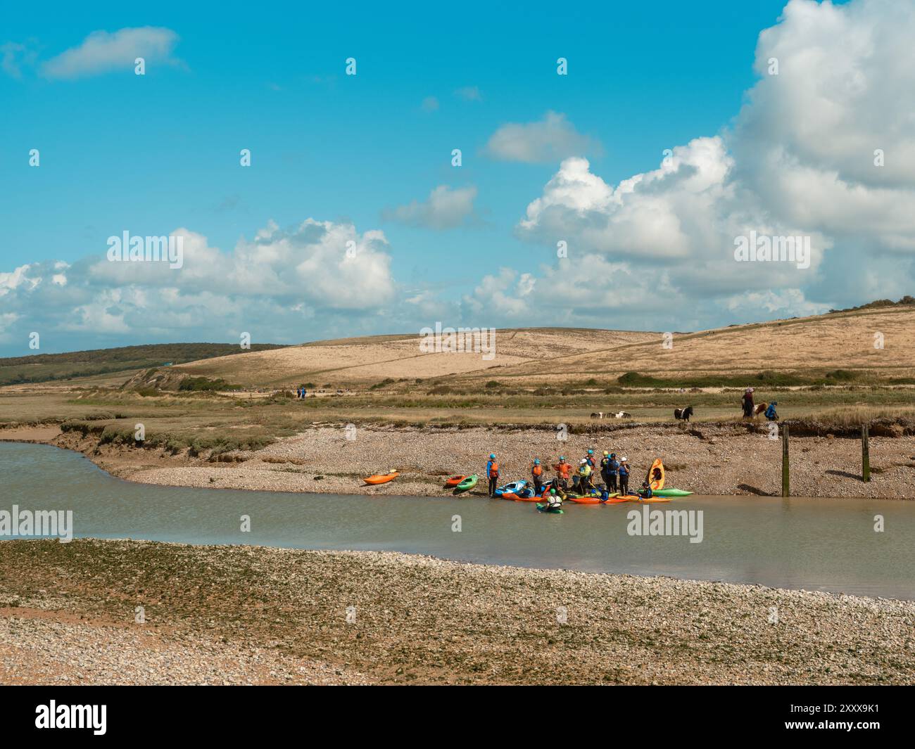 Cuckmere haven canoe hi-res stock photography and images - Alamy