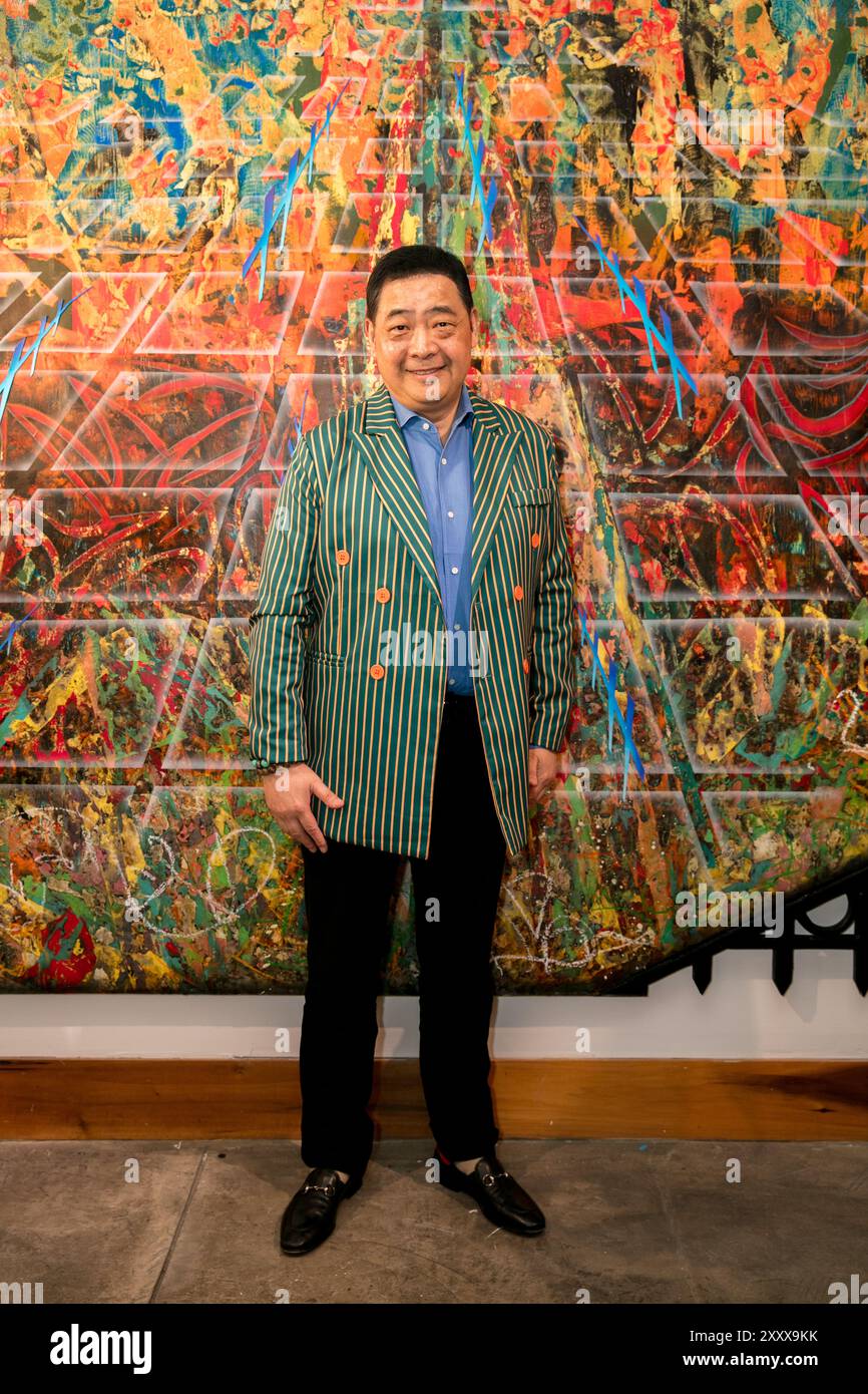 Joey Zhou TV host and founder of Los Angeles Beverly Arts (LABA) at the ...