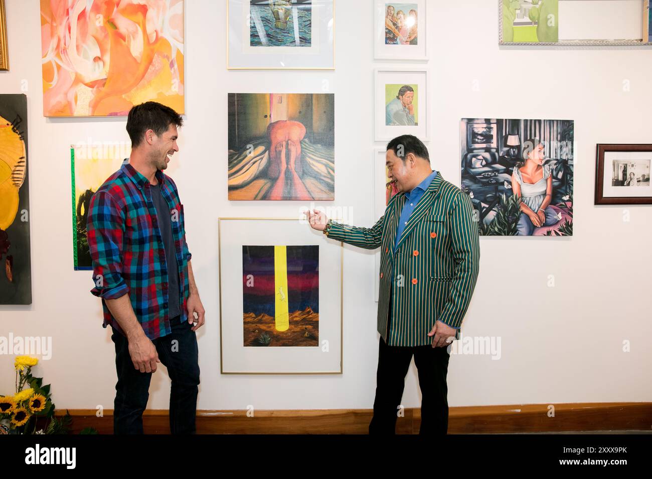 Joey Zhou TV host and founder of Los Angeles Beverly Arts (LABA) with ...