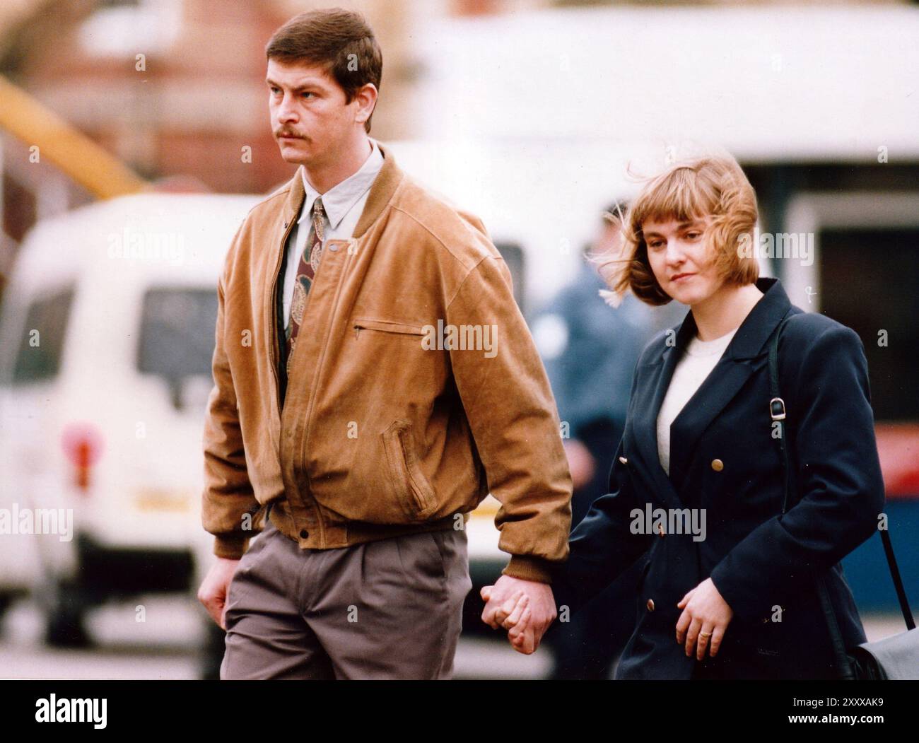 SYLVIA PANTER ARRIVES AT THE COURT MARTIAL WITH HER HUSBAND LEE PANTER ...