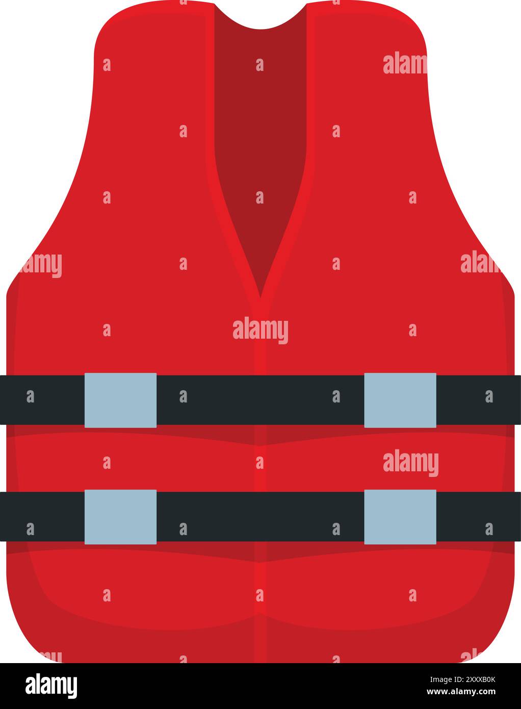 Red life vest ensuring safety during water activities, crucial for boat ...