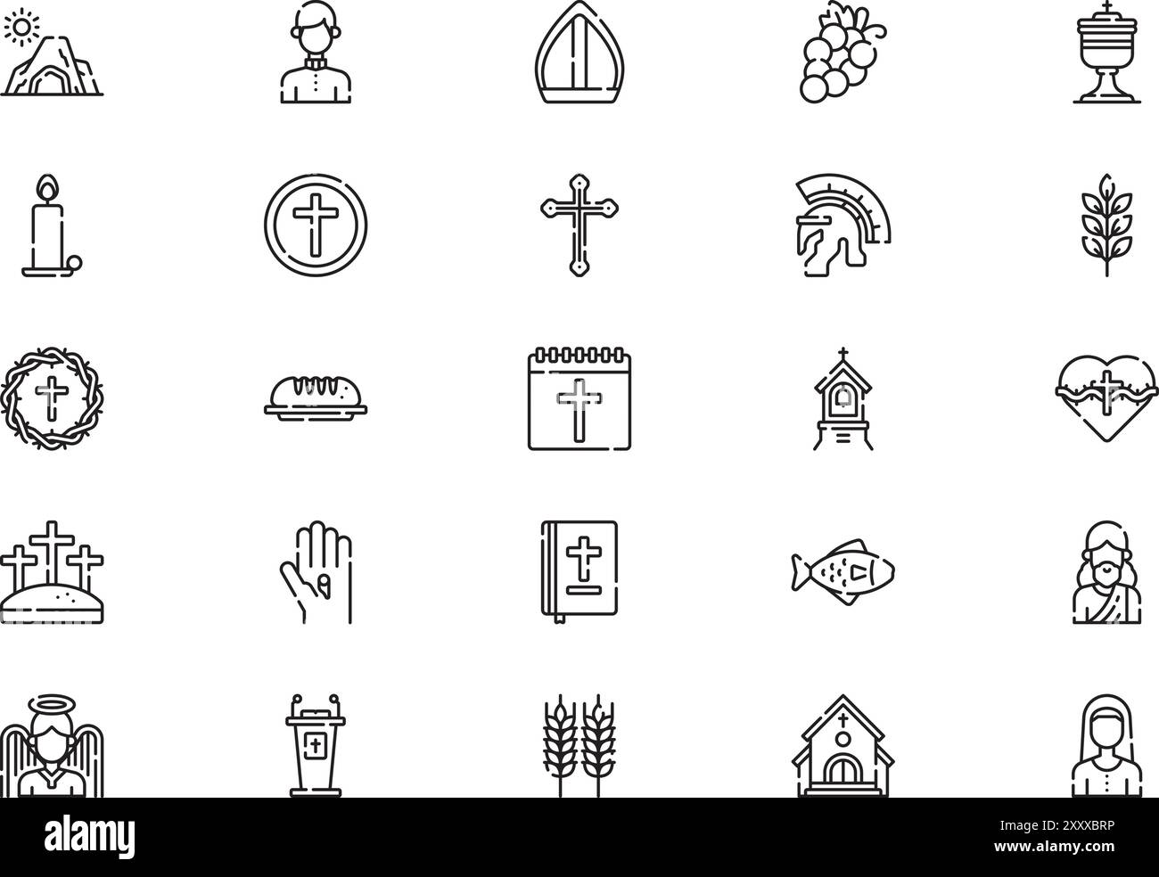 Heart of jesus illustration Black and White Stock Photos & Images - Alamy