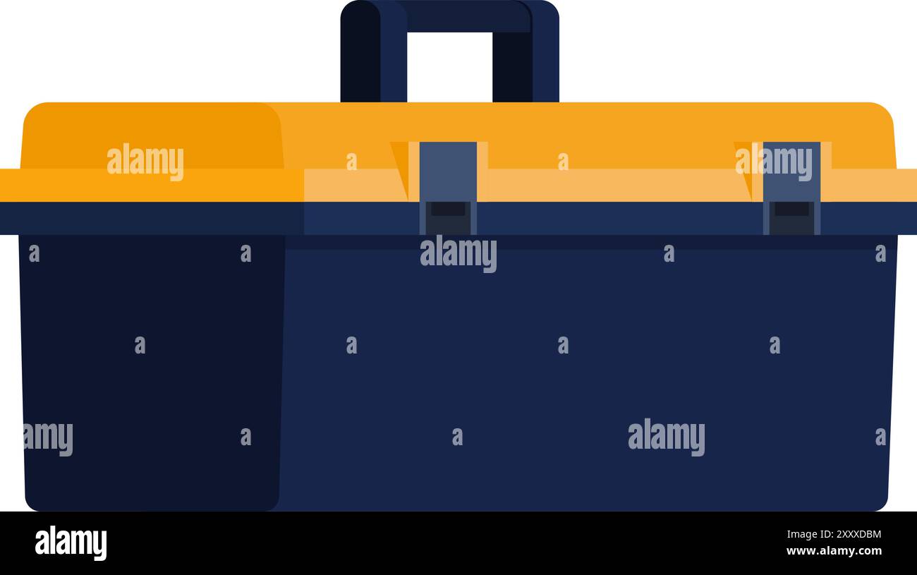 Professional plastic toolbox, repair service concept, isolated Stock ...