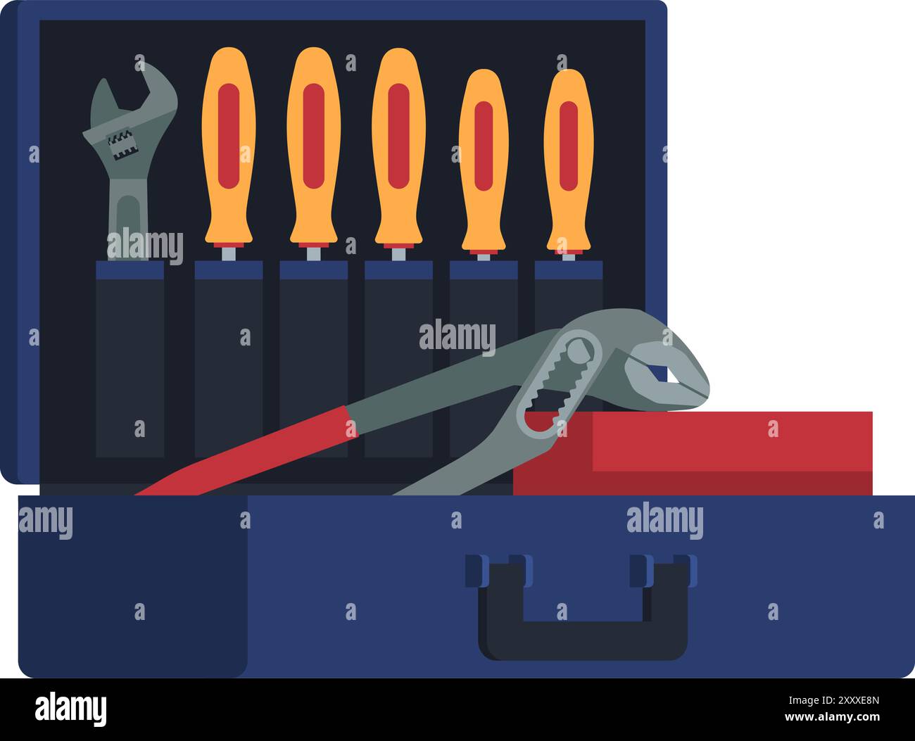 Toolbox organized Stock Vector Images - Alamy